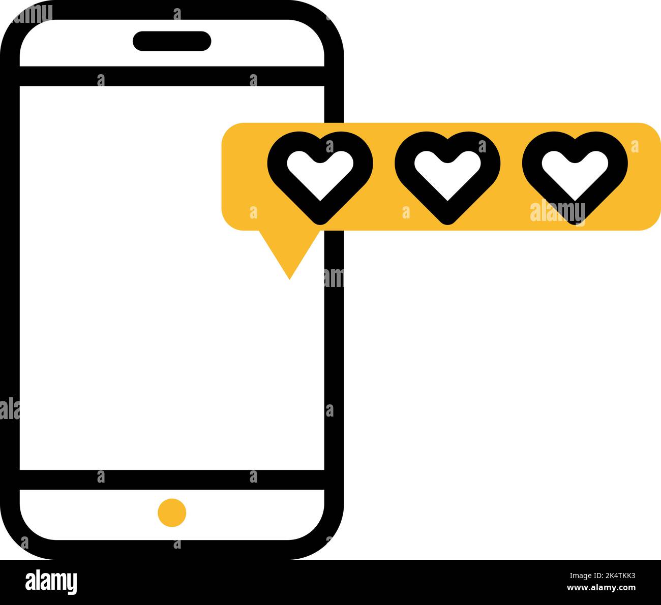 Romantic screen Stock Vector Images - Alamy