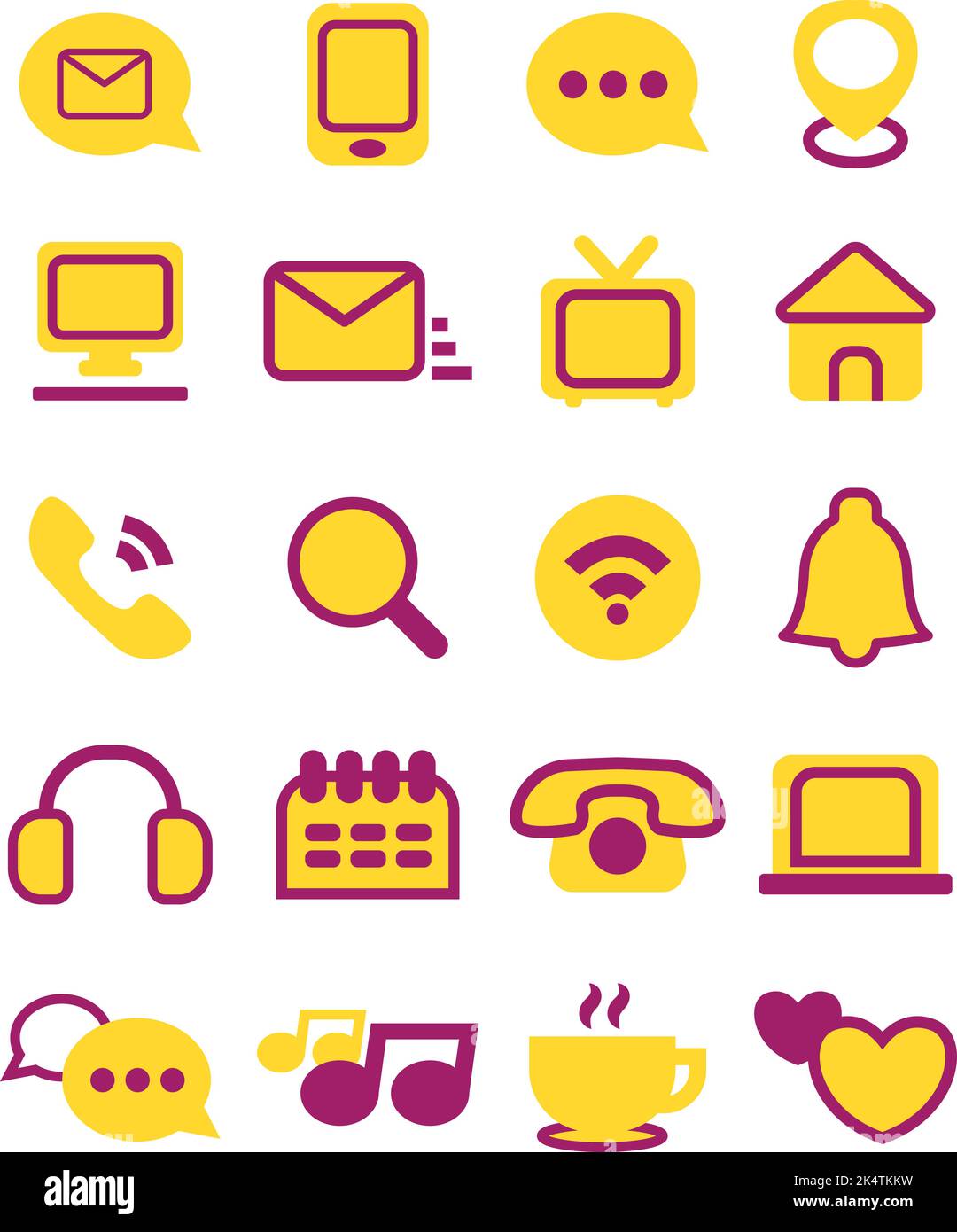 Social media platform, illustration, vector on a white background Stock ...