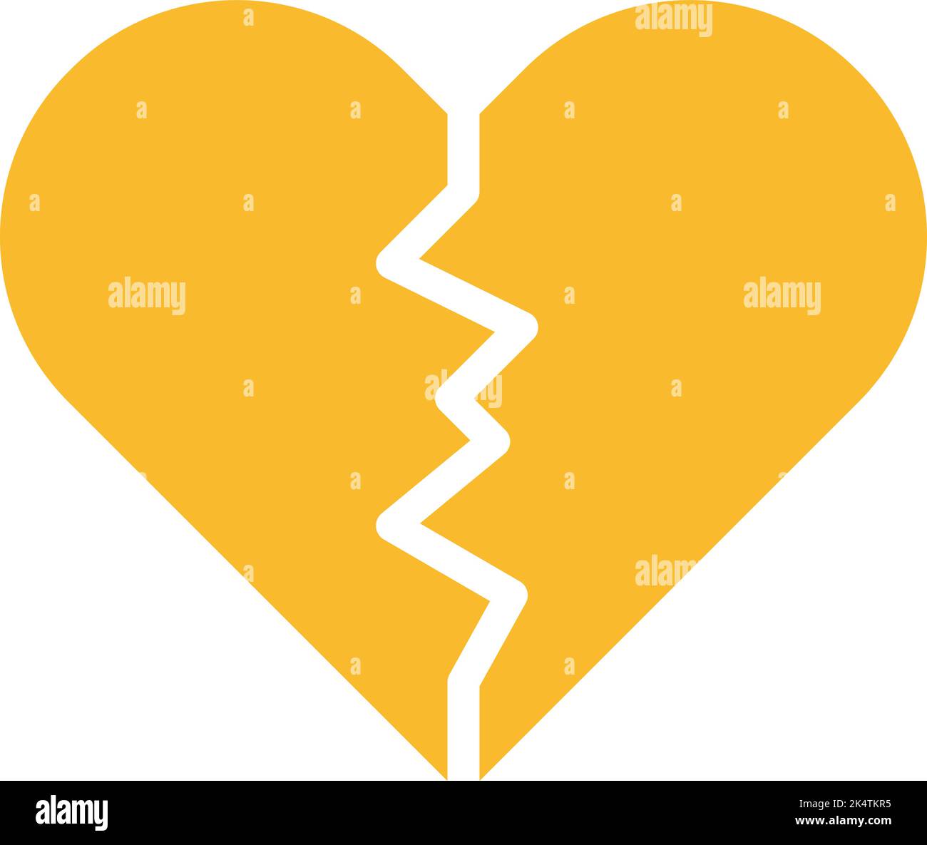 Valentines day break up, illustration, vector on a white background ...