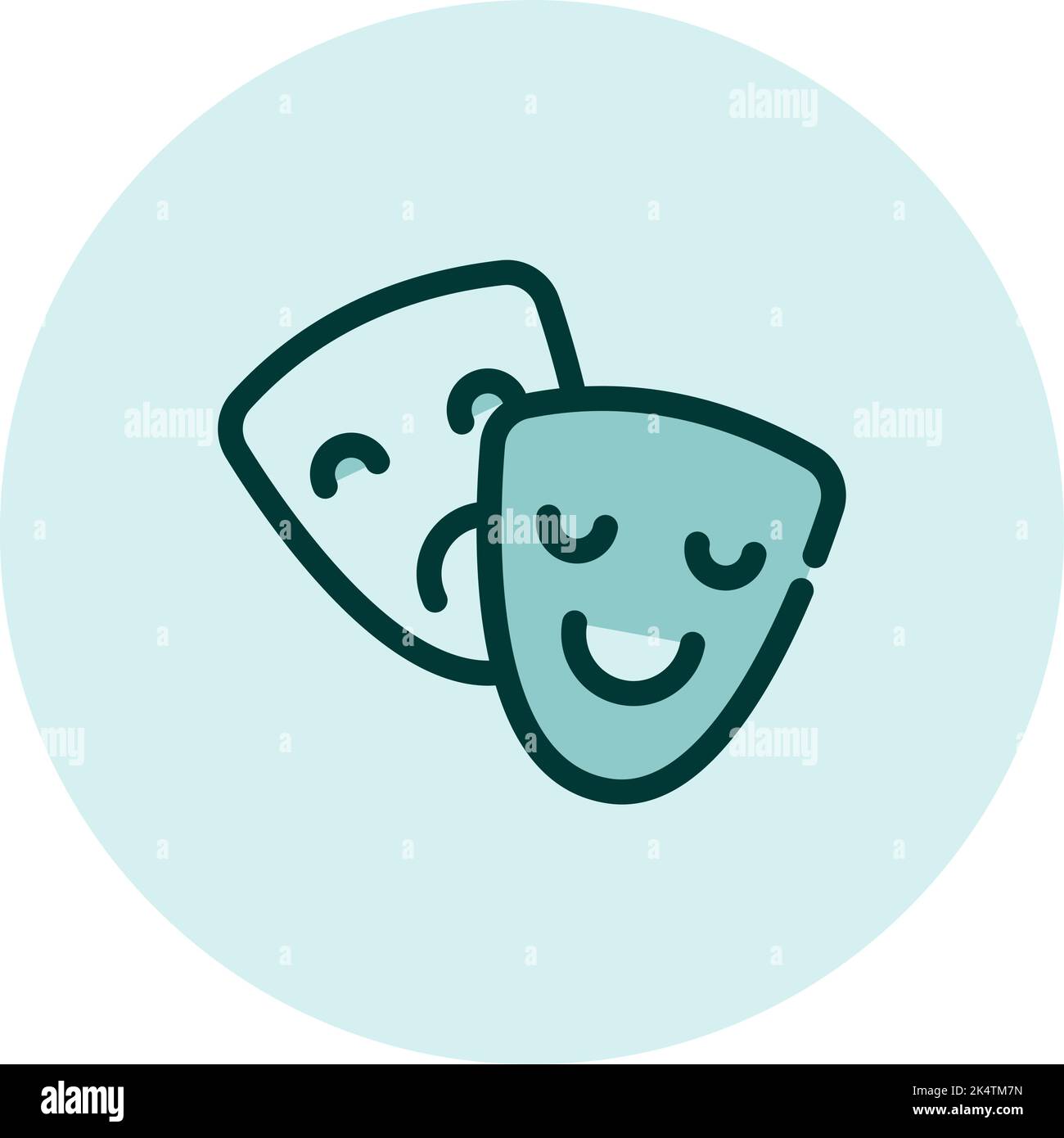 Academical discipline acting, illustration, vector on a white ...