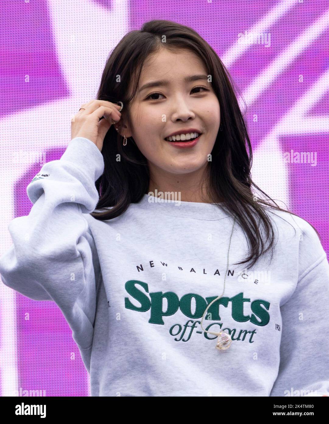 2 October 2022 - Seoul, South Korea : South Korean singer and actress Lee Ji-eun, (stage name ...