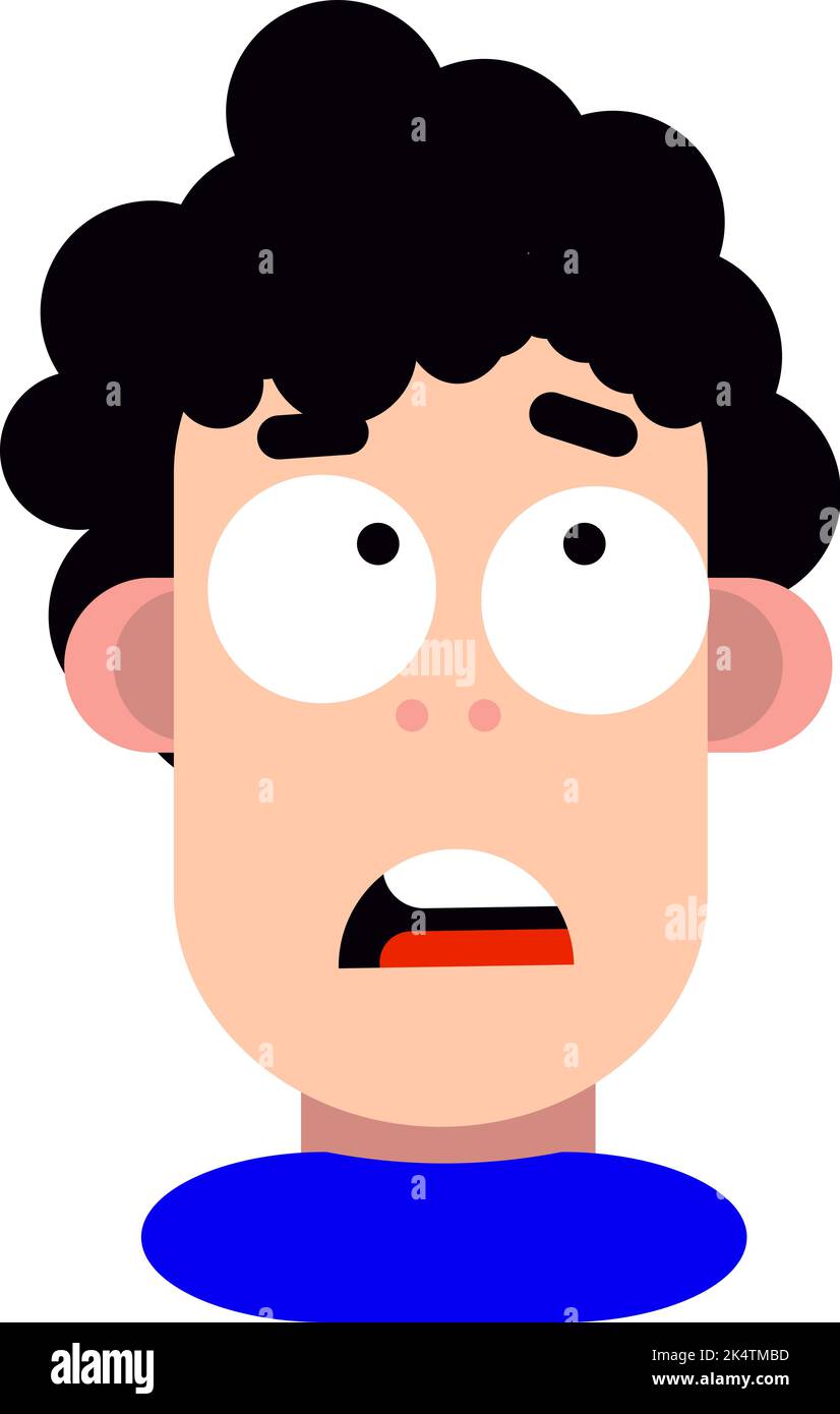 Worried cartoon face hi-res stock photography and images - Alamy