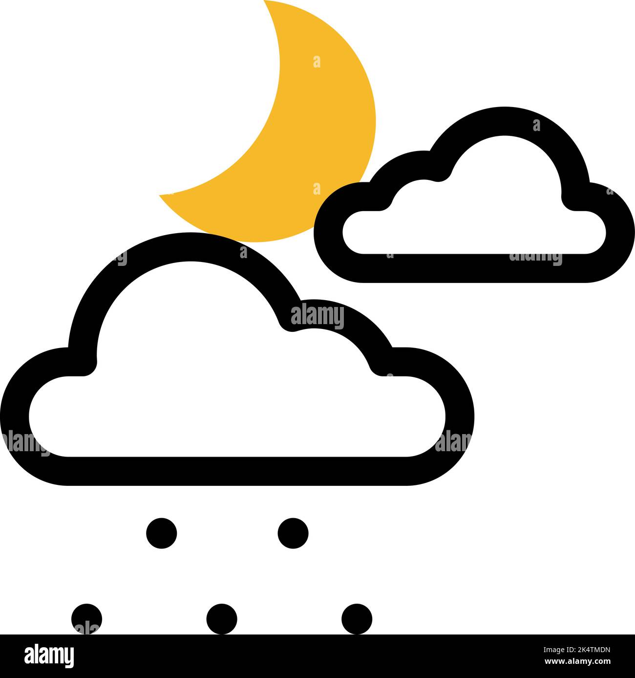 Snowy night sky vector graphic hi-res stock photography and images - Alamy