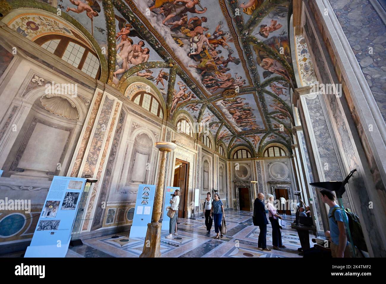 October 4, 2022, Rome: A view of The Loggia of Cupid and Psyche, a ...