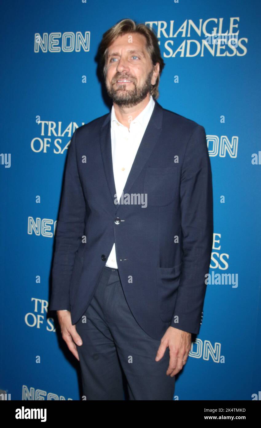 New York, NY, USA. 3rd Oct, 2022. Ruben Ostlund at the New York Special ...