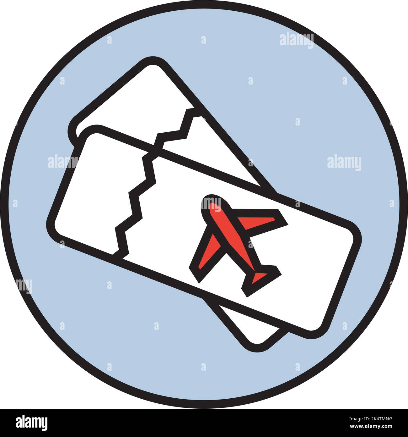 Airplane tickets, illustration, vector on a white background Stock ...