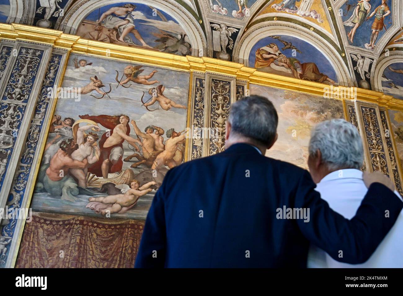 October 4, 2022, Rome: The Triumph of Galatea, a recently restored ...