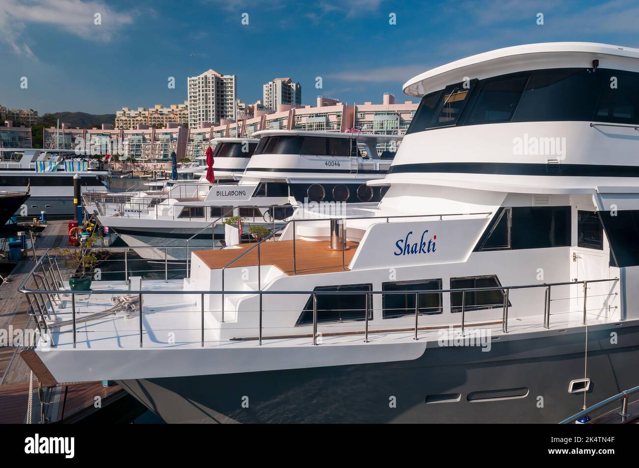 Houseboats in the now defunct Discovery Bay Marina Club, Lantau Island ...