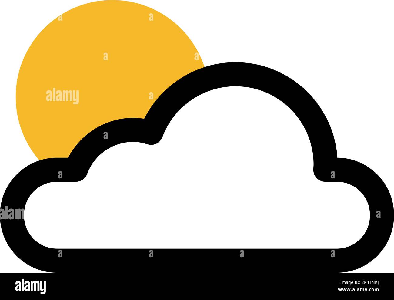 Clear sunny weather, illustration, vector on a white background Stock ...