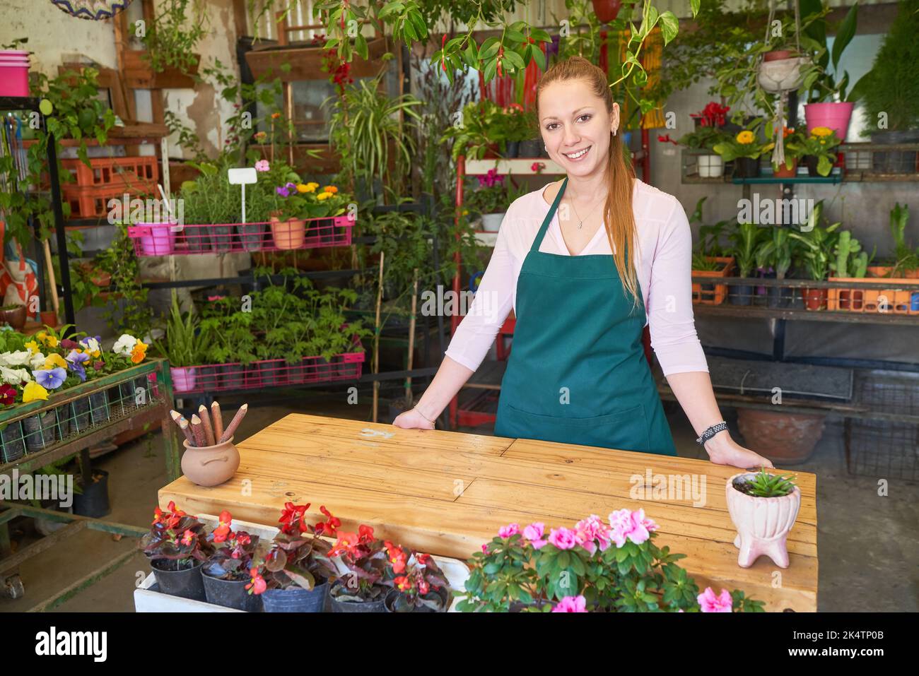 Young florist gardener in hi-res stock photography and images - Alamy