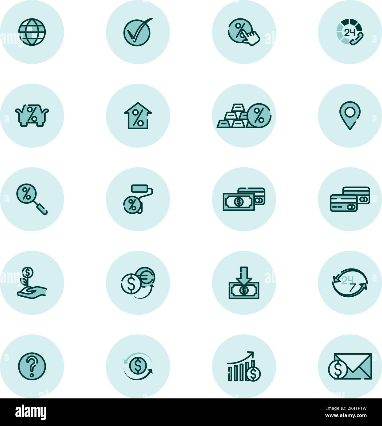 Banking office, illustration, vector on a white background Stock Vector ...