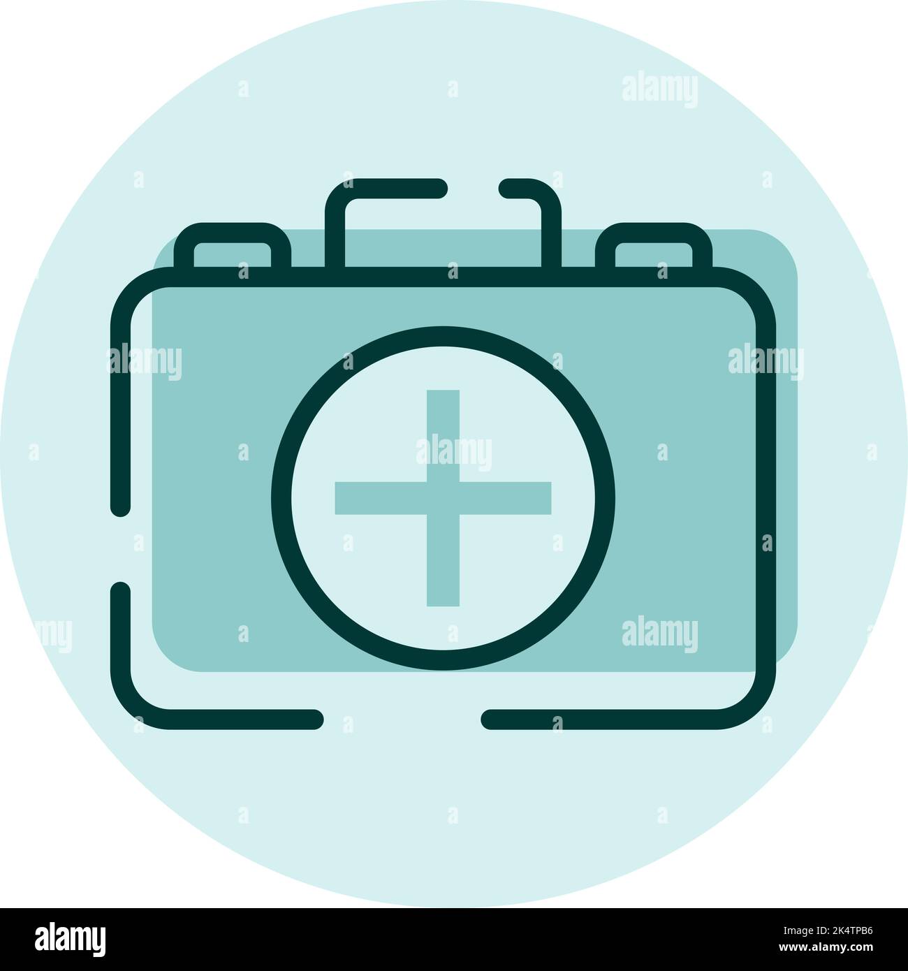 Camping first aid, illustration, vector on a white background Stock ...