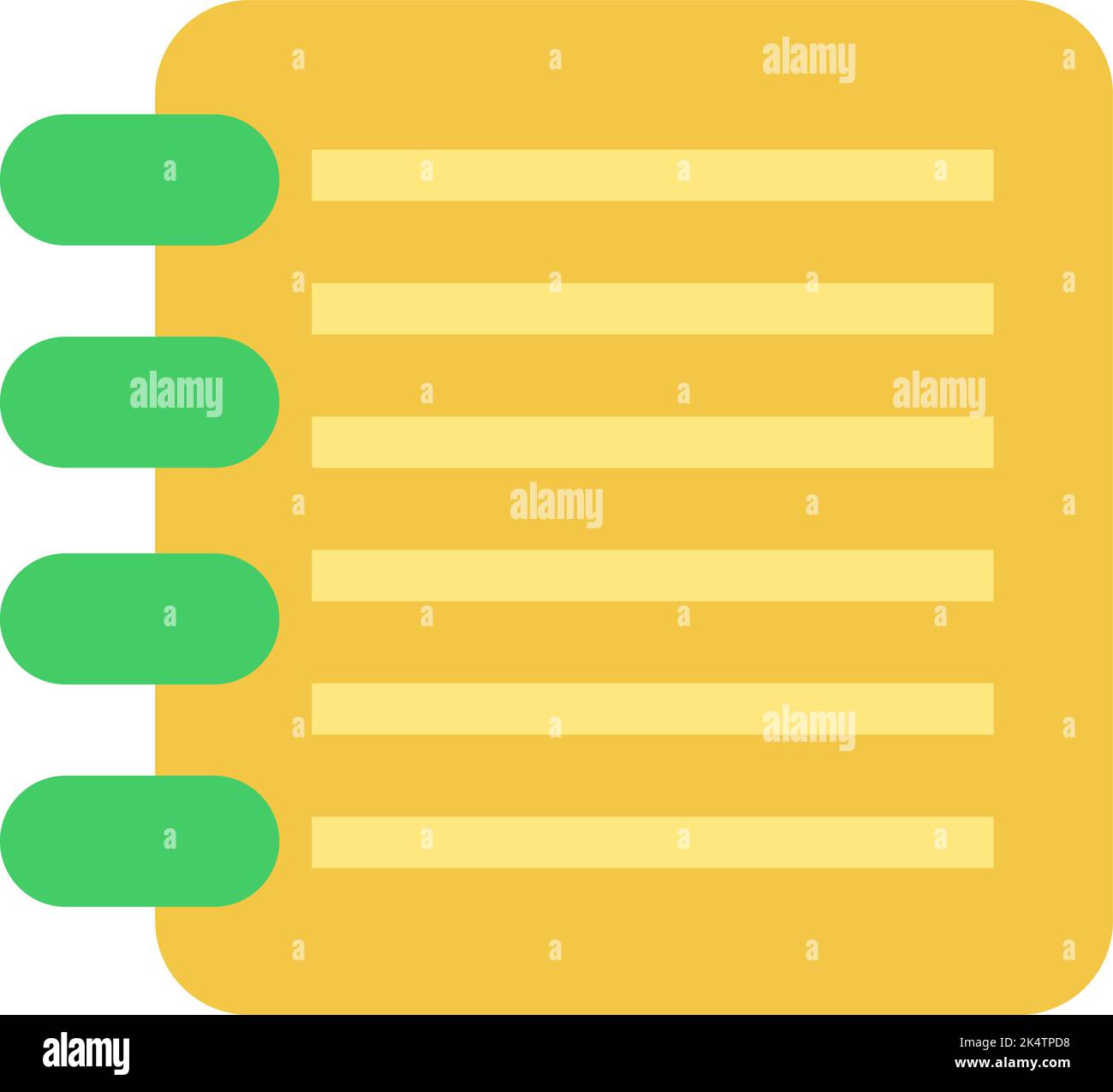 Workplace notes, illustration, vector on a white background Stock ...