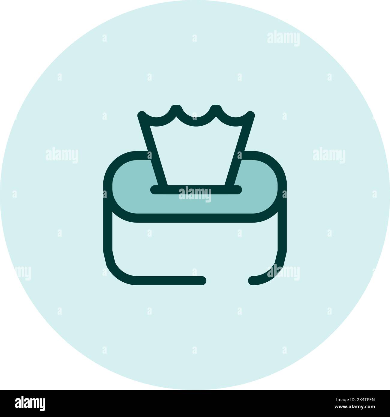 Cleaning tissues, illustration, vector on a white background Stock ...