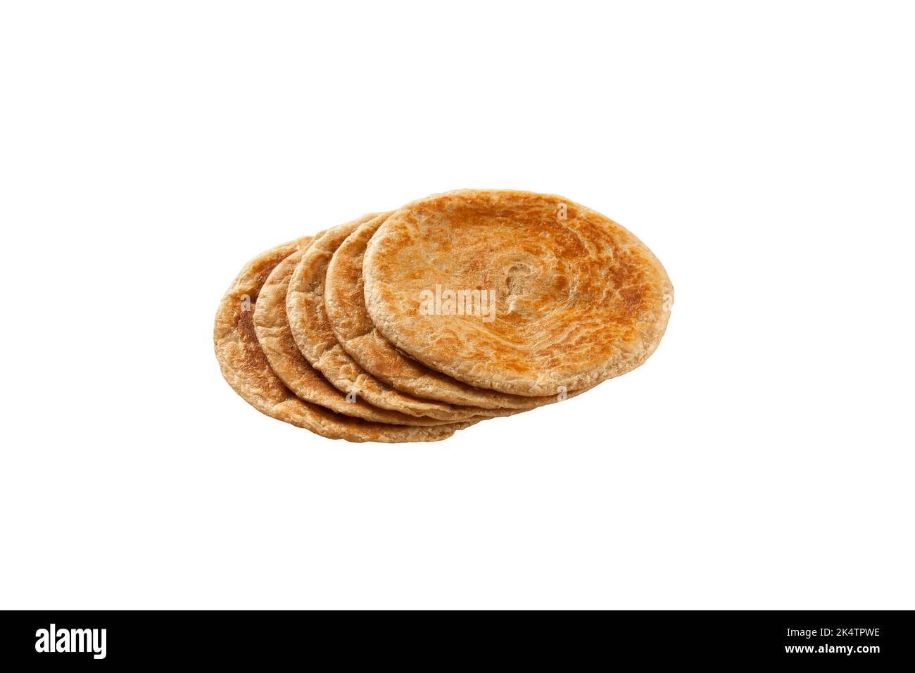 Bran paratha flat bread roti clipping mask Stock Photo - Alamy
