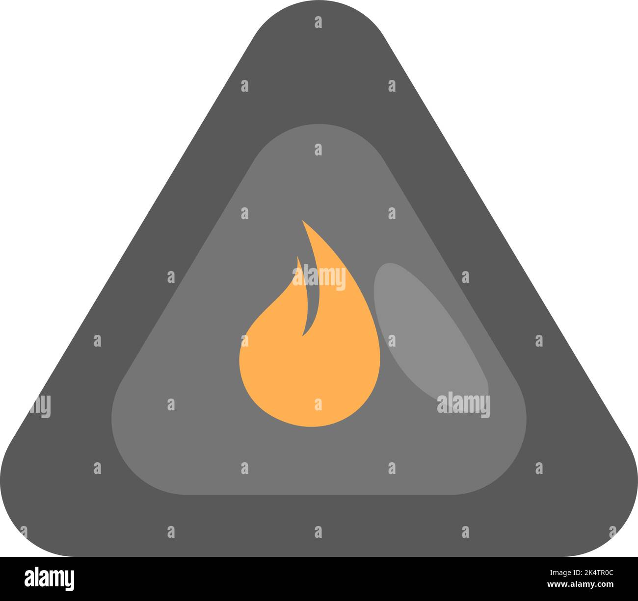 Construction fire sign, illustration, vector on a white background ...