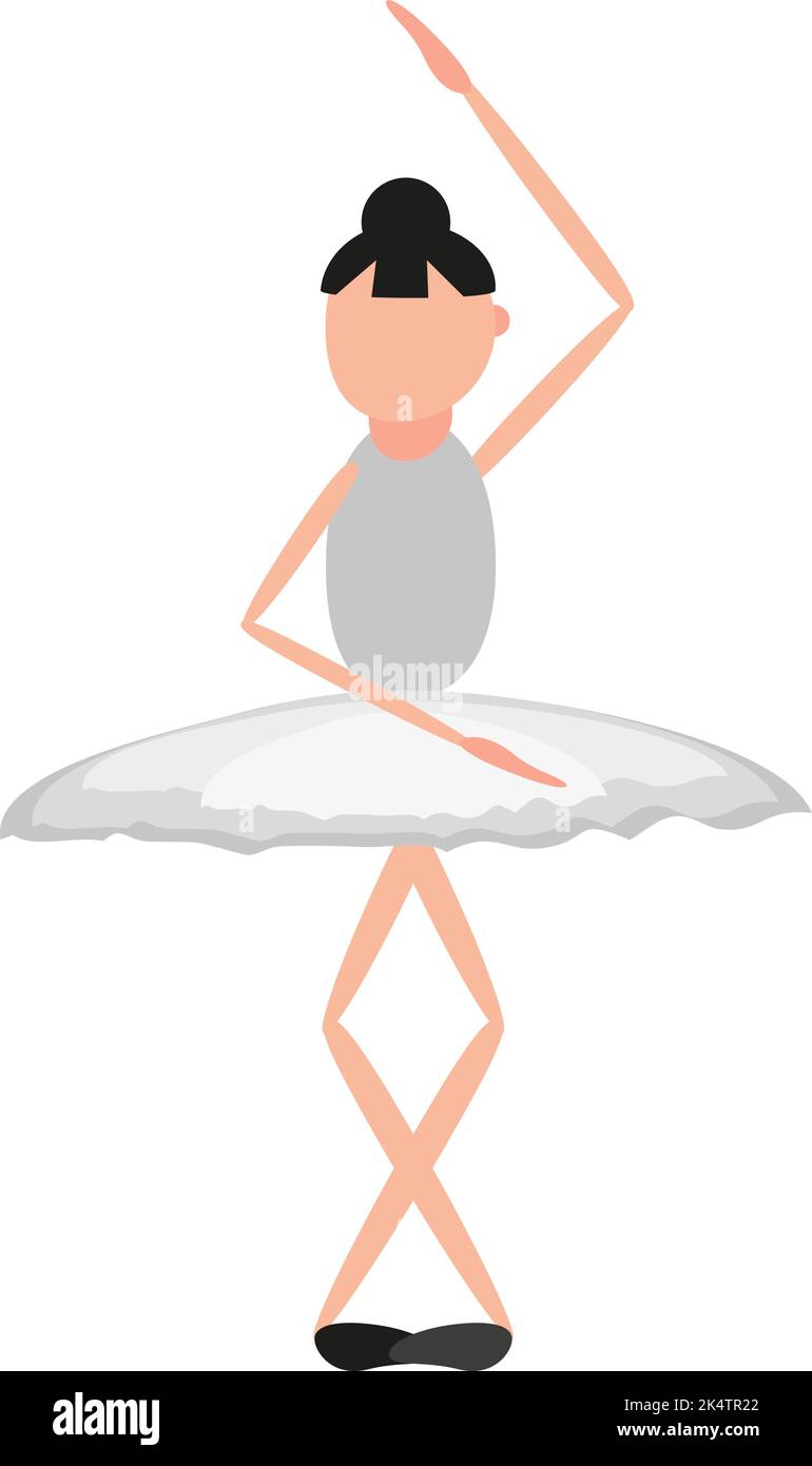 Assemble ballet move, illustration, vector on a white background Stock ...