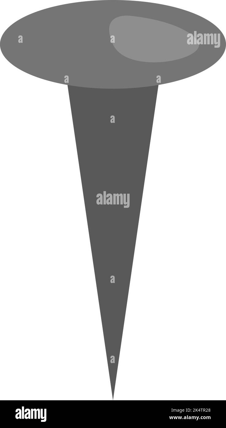 Construction pin, illustration, vector on a white background Stock ...