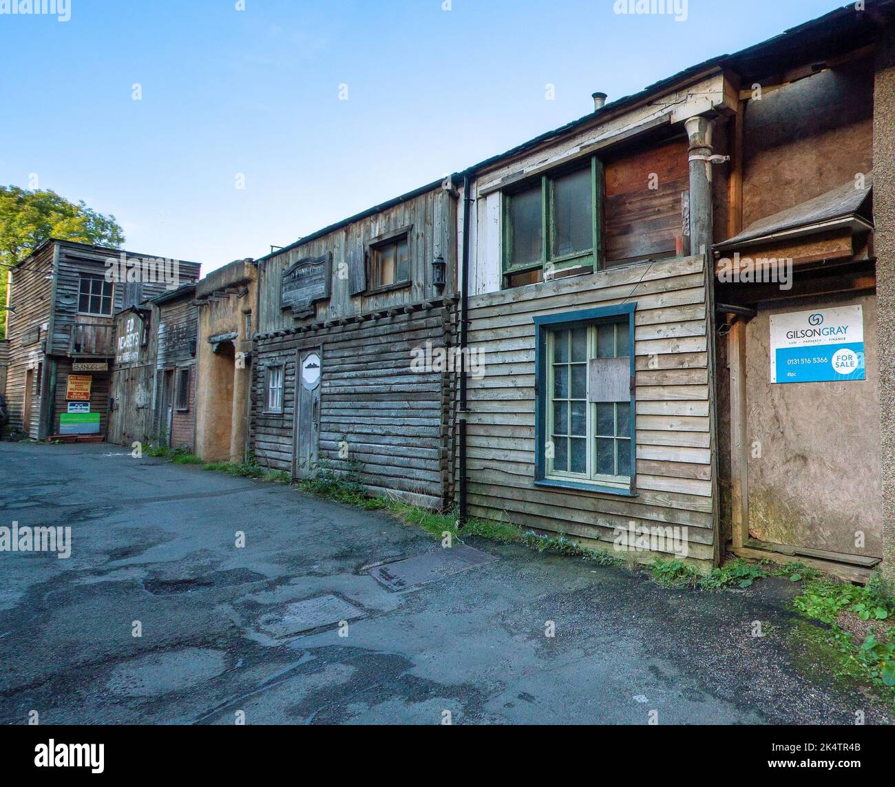 Wild West Film Set, Morningside, Edinburgh, Scotland, UK Stock Photo ...