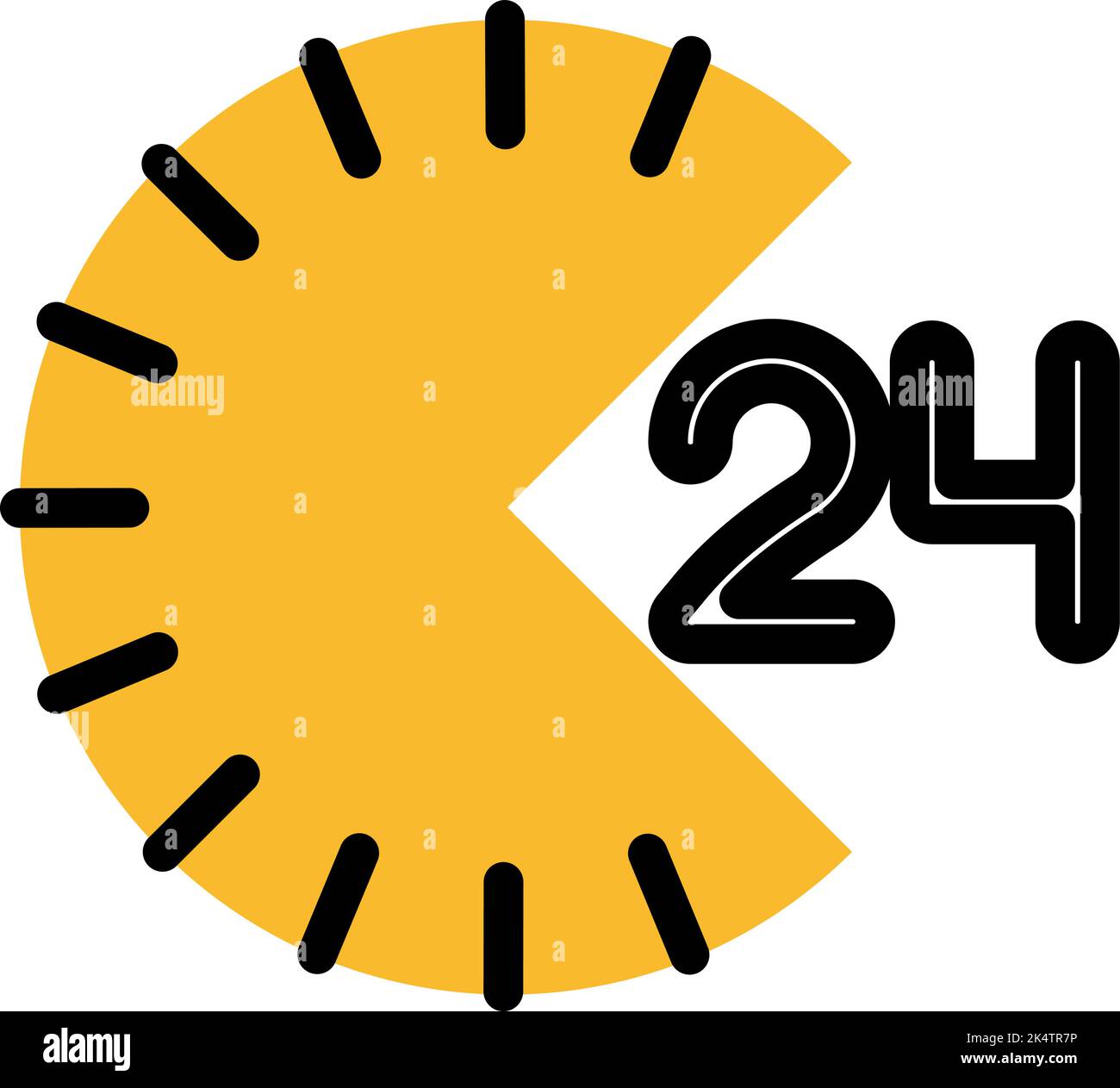 Data hour analysis, illustration, vector on a white background Stock ...