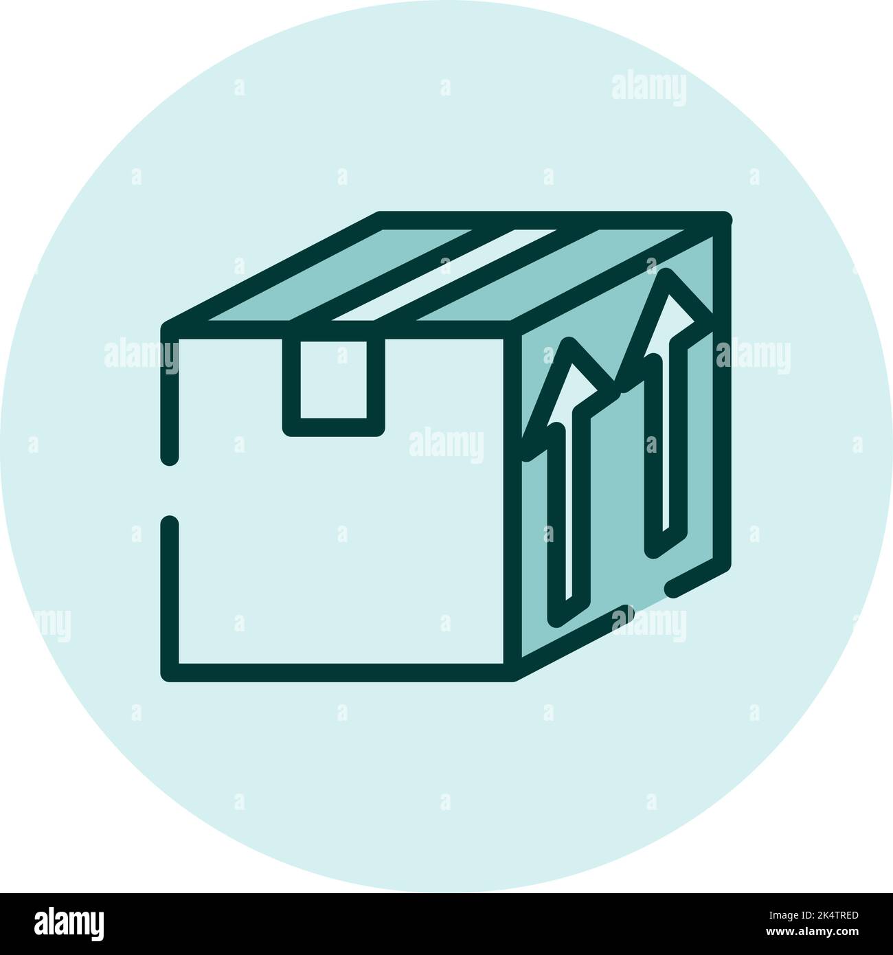 Delivery box parcel, illustration, vector on a white background Stock ...