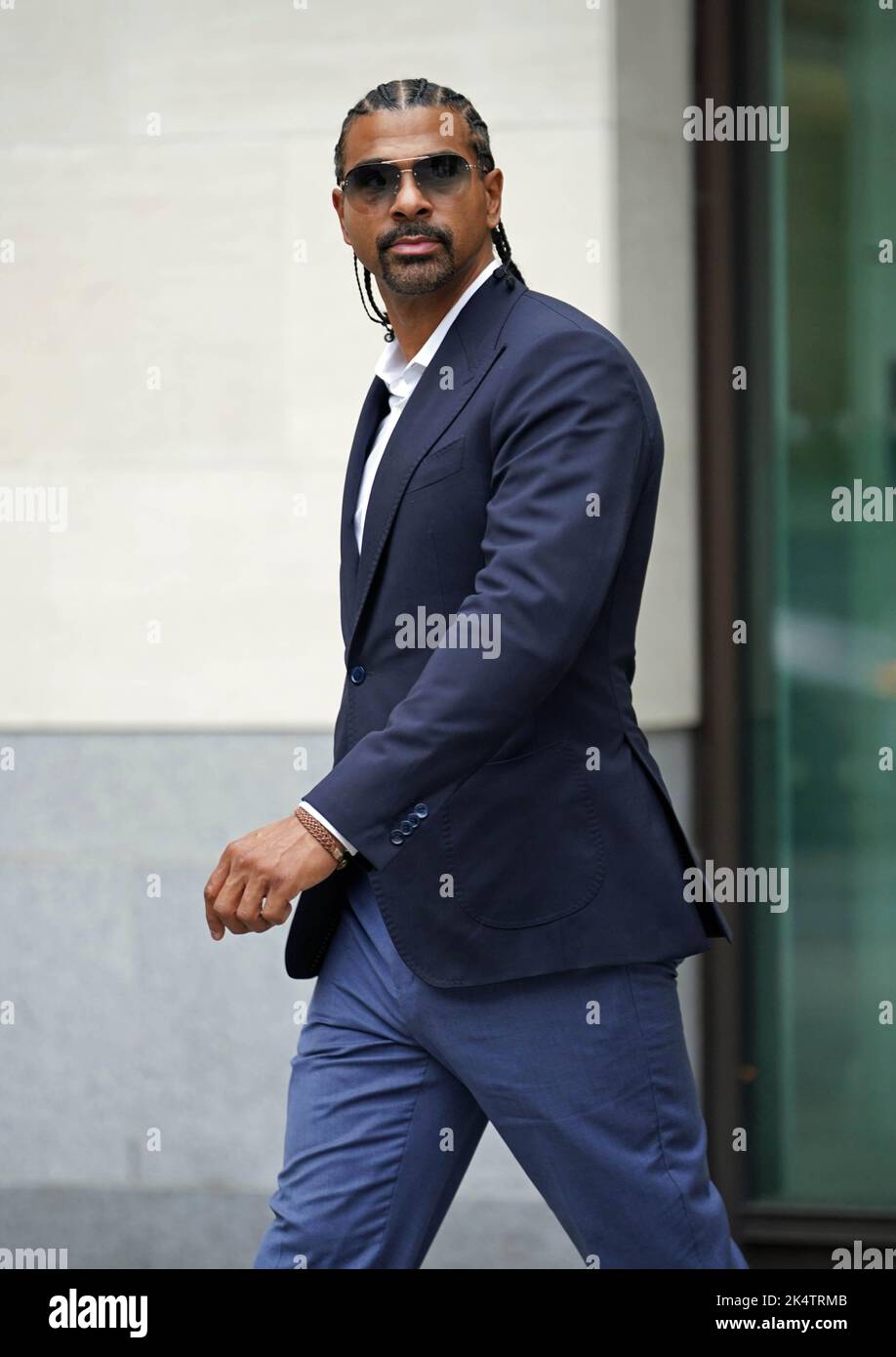 David Haye leaves Westminster Magistrates' Court in London for lunch ...