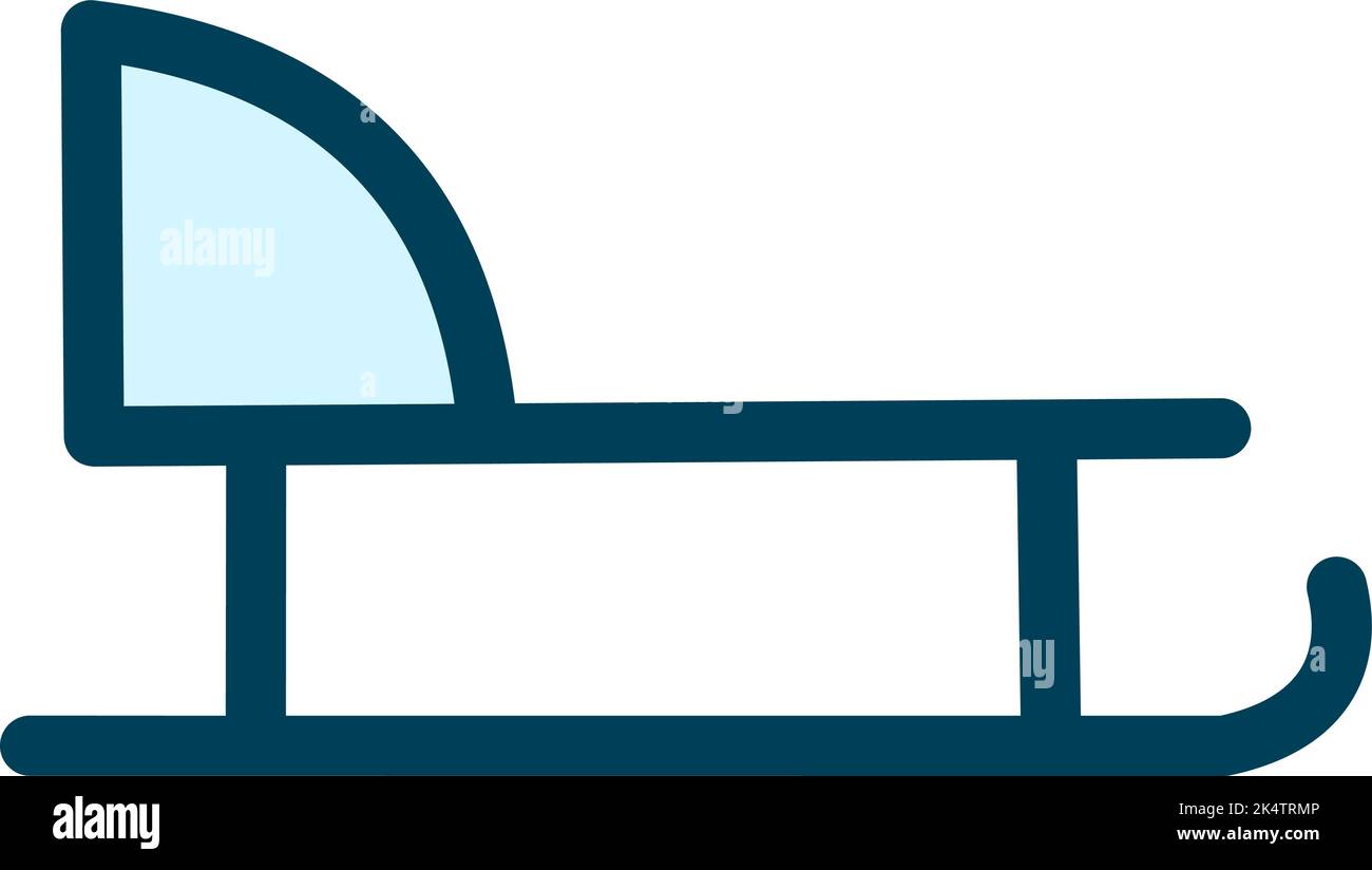 Winter illustration sledge Stock Vector Images - Alamy