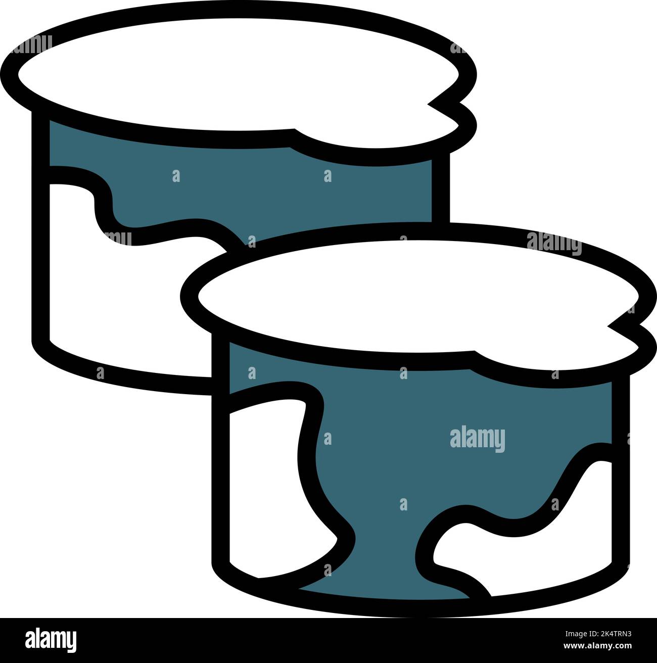 Sour cream, illustration, vector on a white background Stock Vector ...