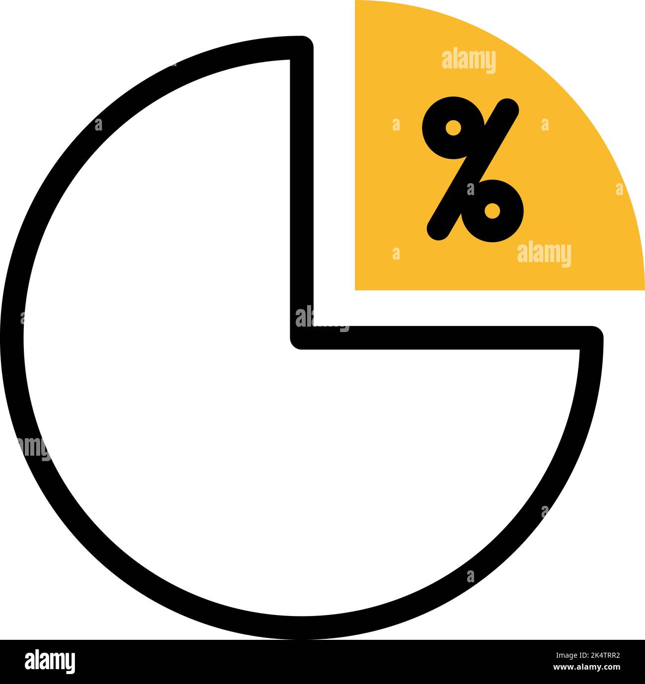 Data chart percent, illustration, vector on a white background Stock ...