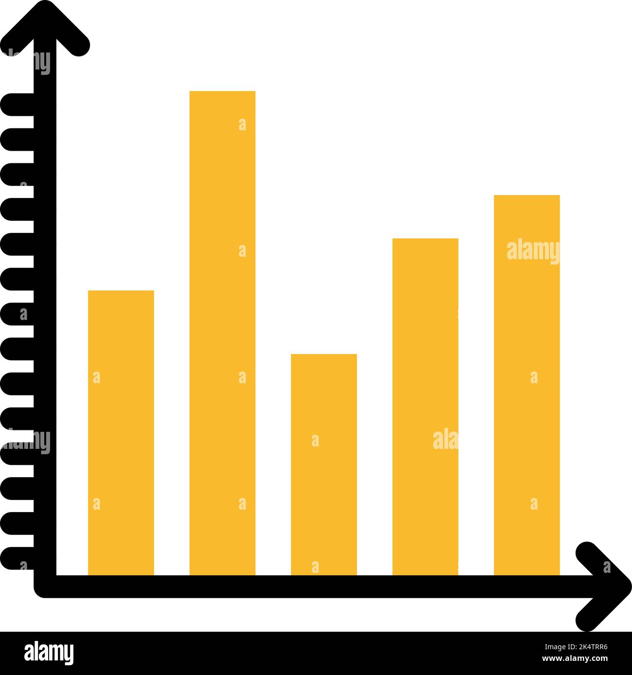 Graphic chart, illustration, vector on a white background Stock Vector ...