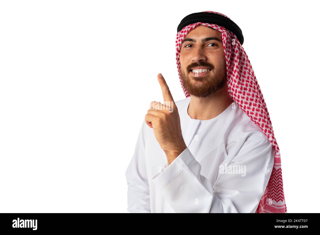 Arab ethnic man pointing finger hi-res stock photography and images - Alamy