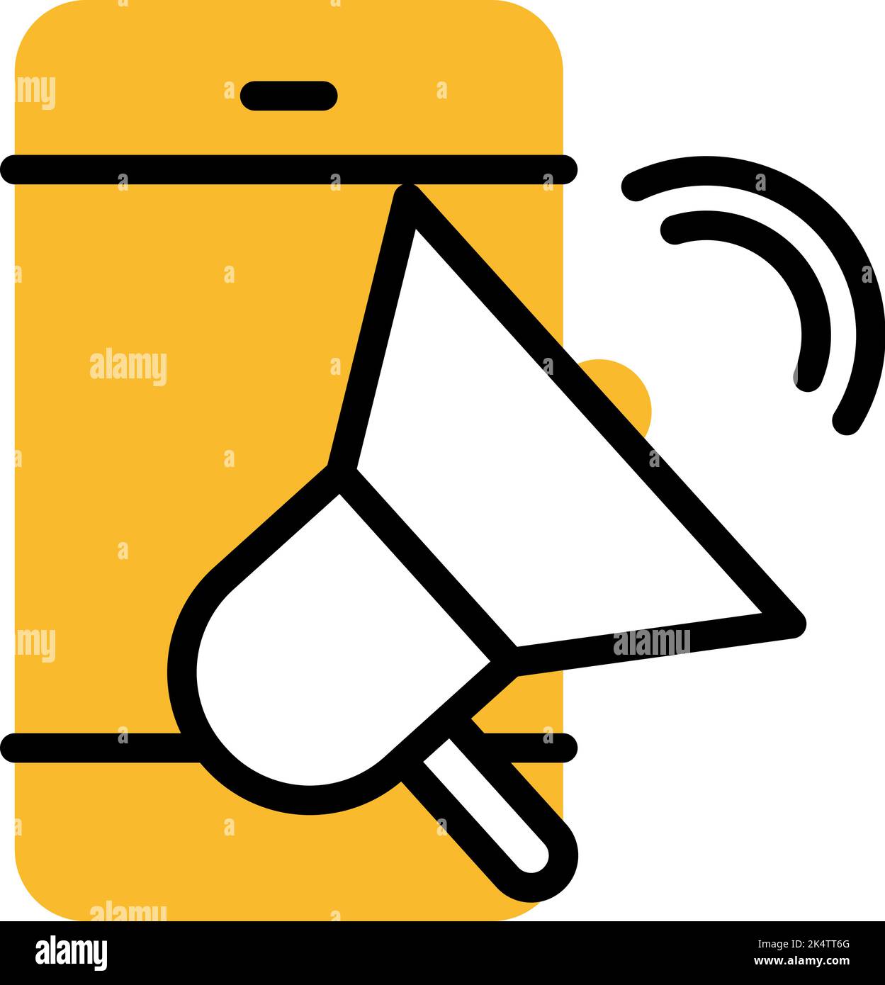 Mobile ads, illustration, vector on a white background Stock Vector ...