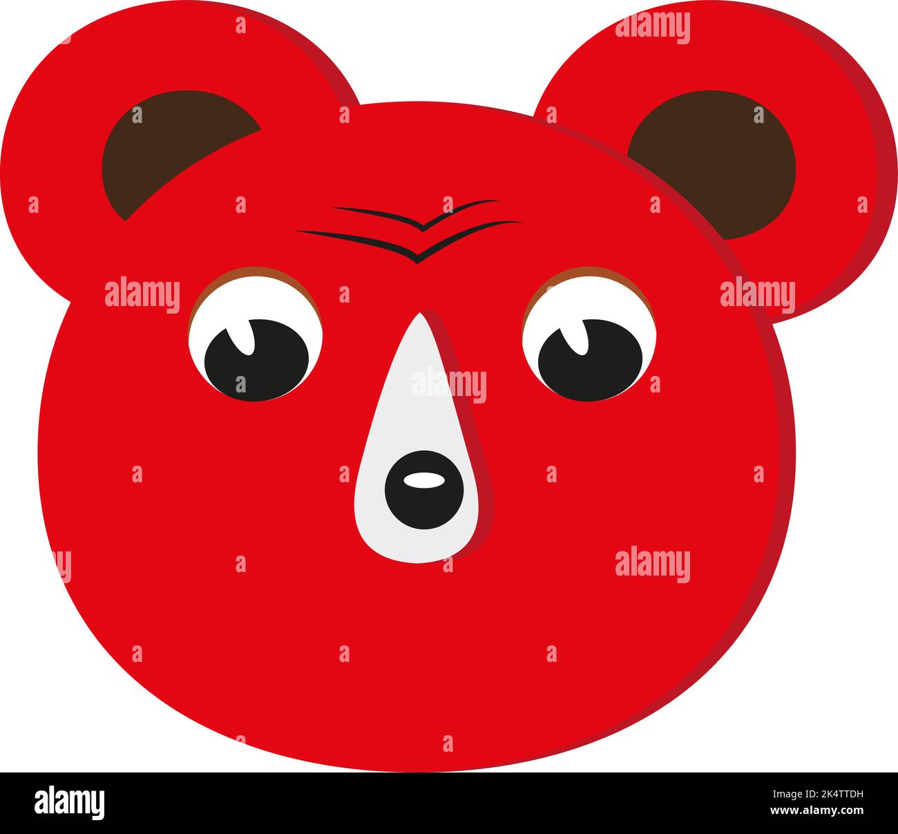 Cartoon kawaii bear illustration Cut Out Stock Images & Pictures - Alamy