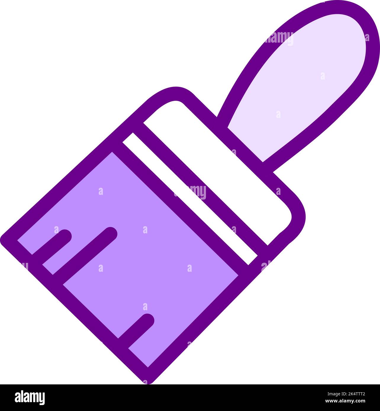 Wide color brush tool, illustration, vector on a white background Stock ...