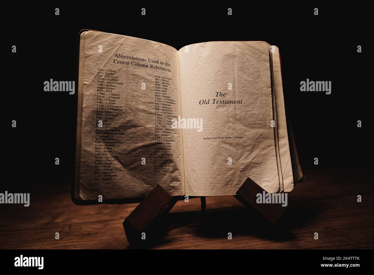 Open bible placed on hi-res stock photography and images - Alamy