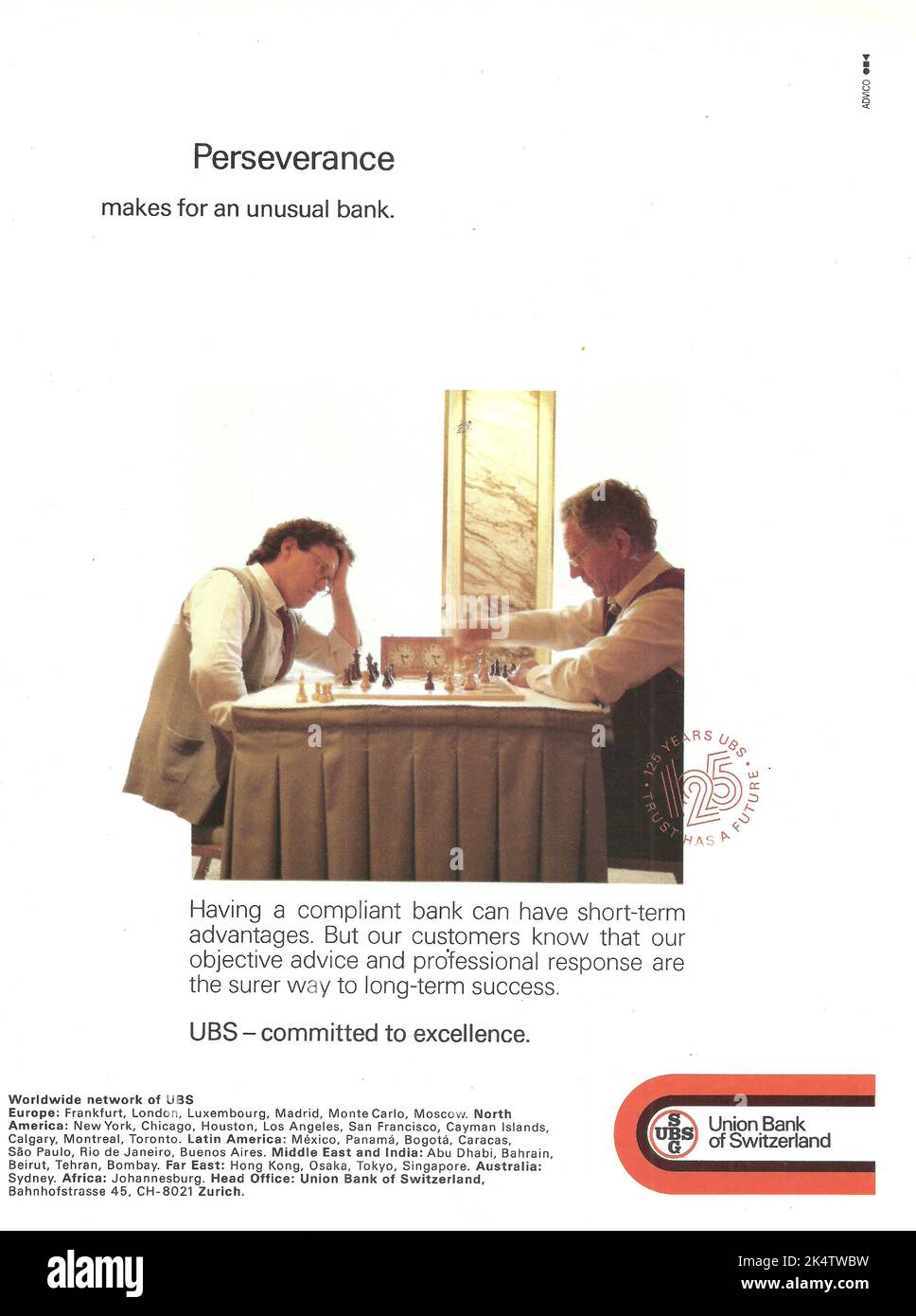 bank financial institution advertisement bank magazine advert 1980s ...