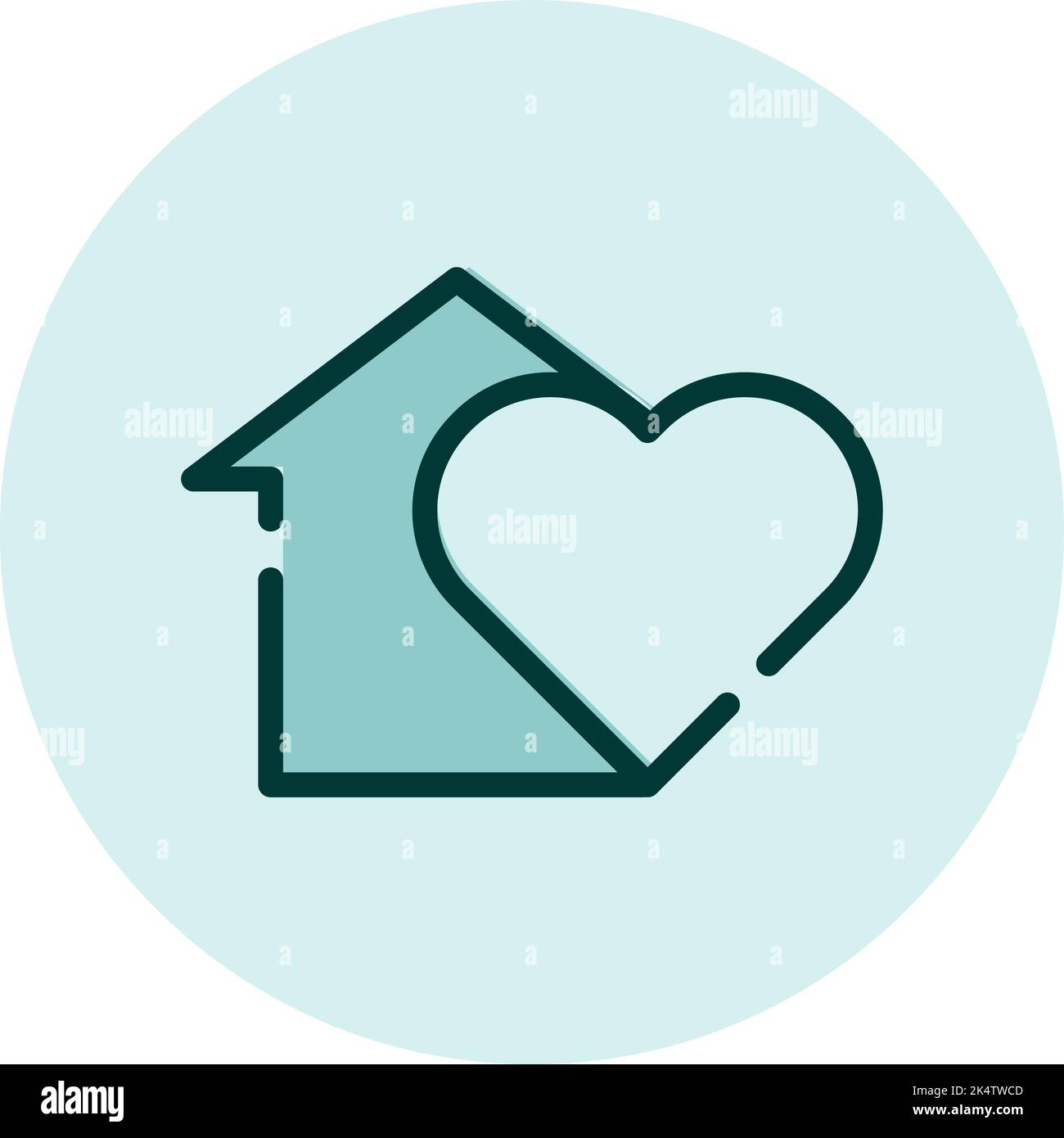 Donation and charity house, illustration, vector on a white background ...