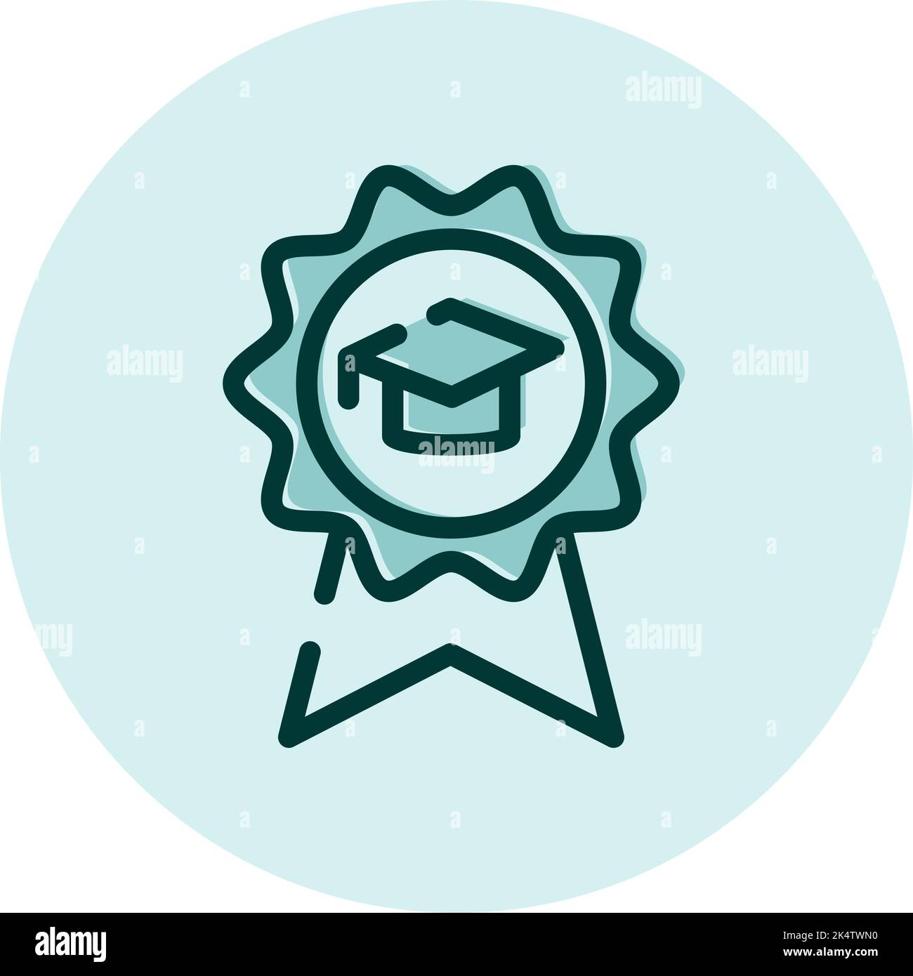 Education reward, illustration, vector on a white background Stock ...