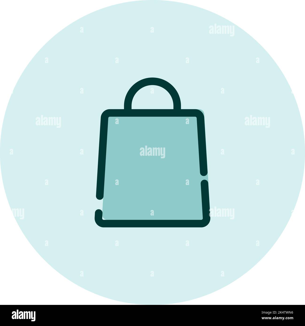 Commercial bag, illustration, vector on a white background Stock Vector ...