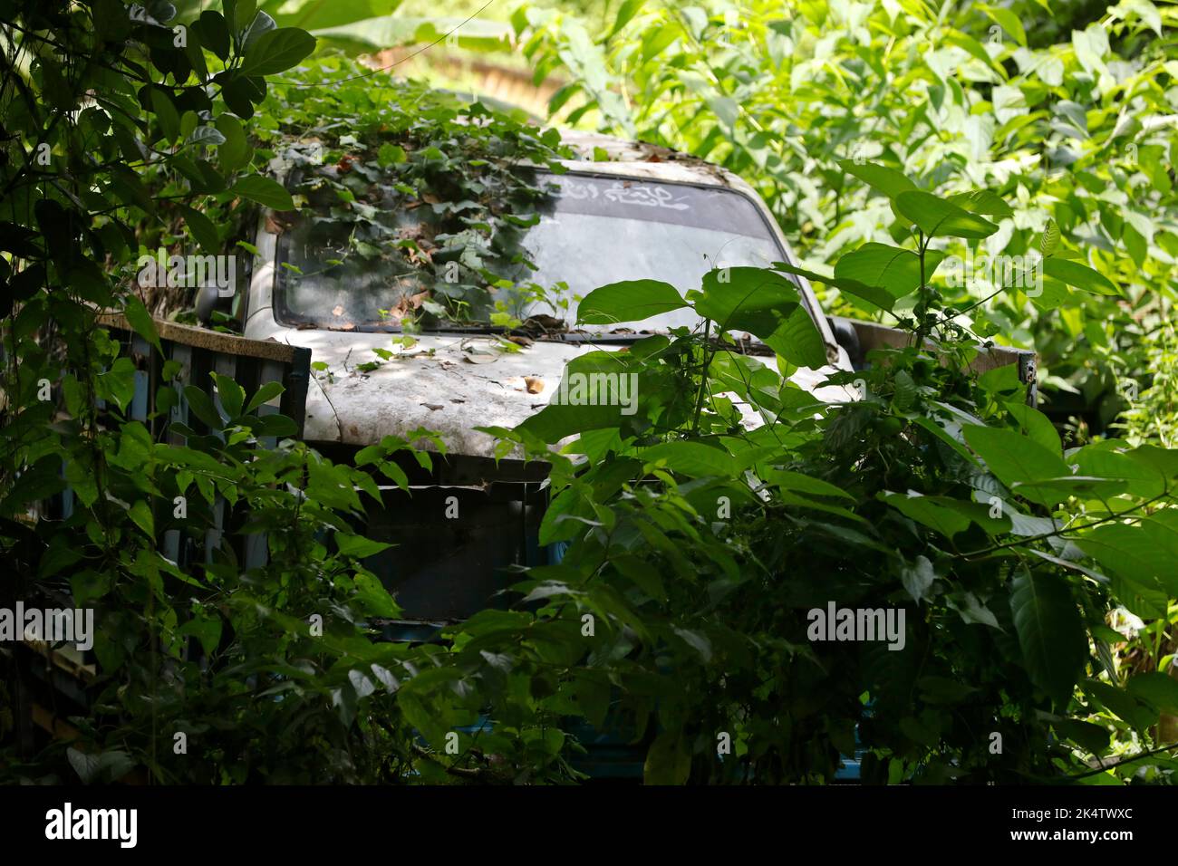 Dhaka, Bangladesh - October 04, 2022: Impounded vehicles have been left ...