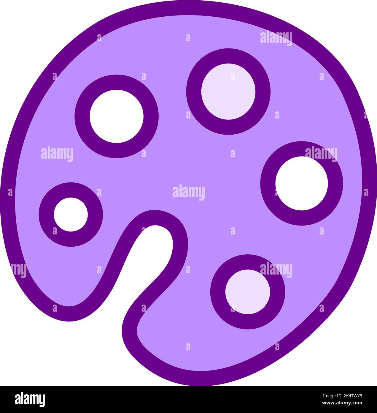 Color palette tool, illustration, vector on a white background Stock ...