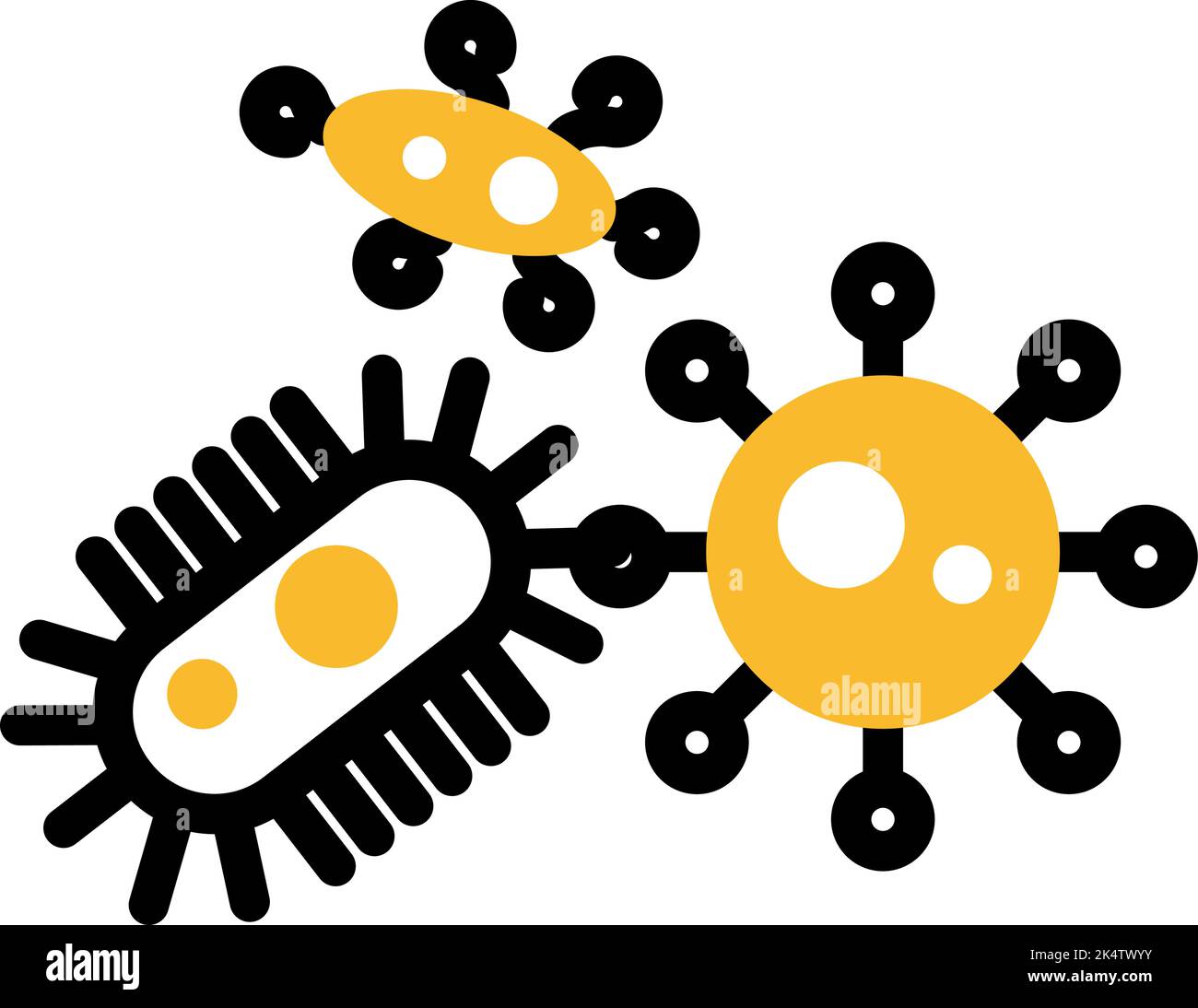 Doctor bacteriology, illustration, vector on a white background Stock ...