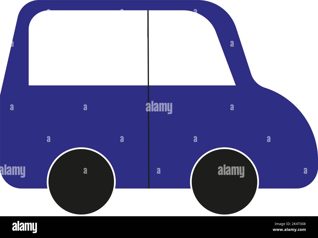 Blue SUV Car, illustration, vector on a white background Stock Vector ...