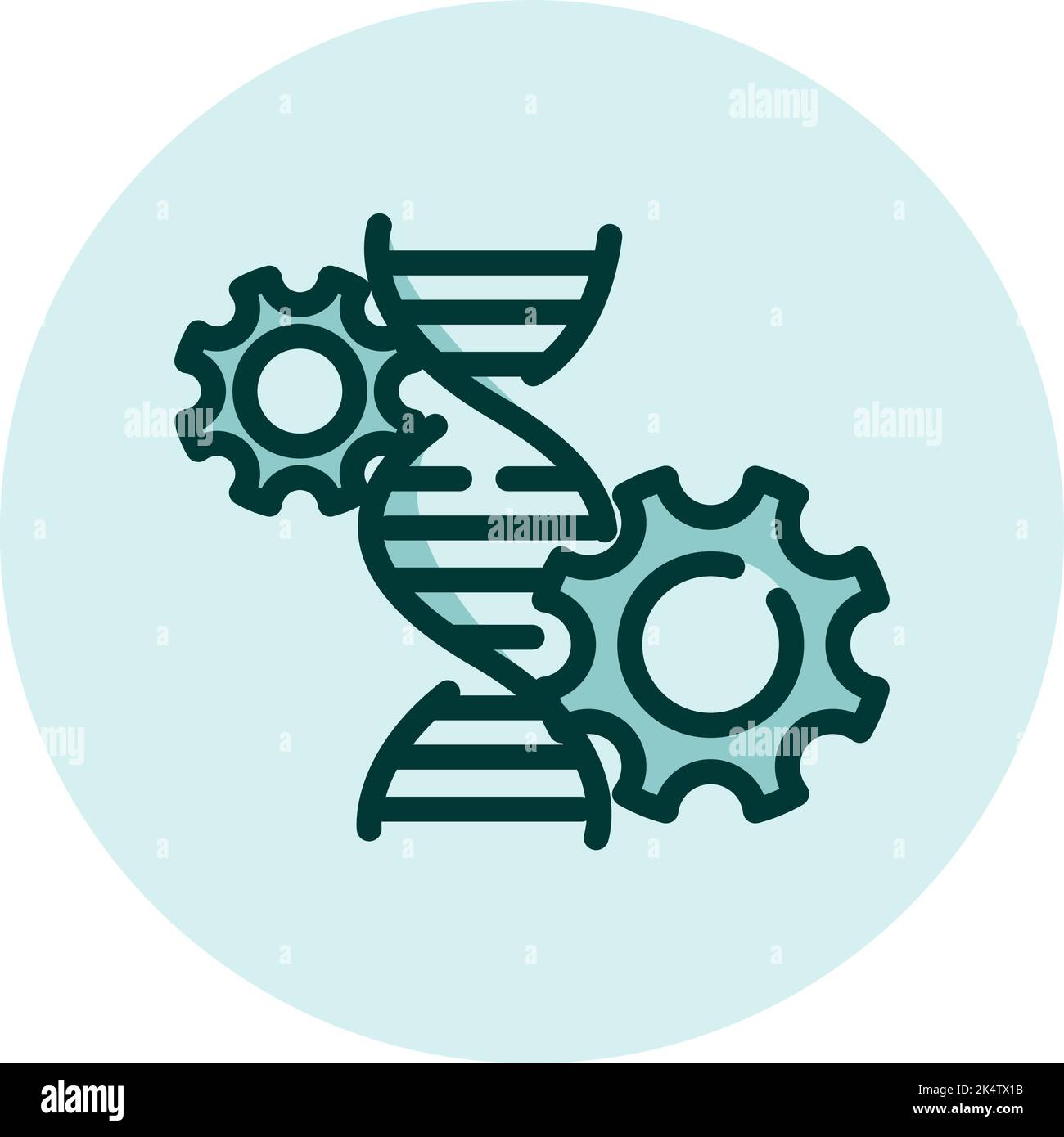 Education genes, illustration, vector on a white background Stock ...