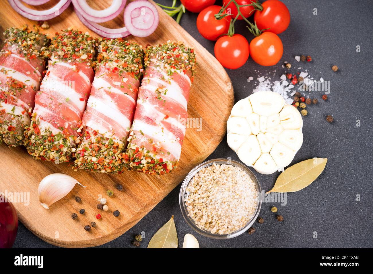 Plate cevapi meat vegetables hi-res stock photography and images - Alamy
