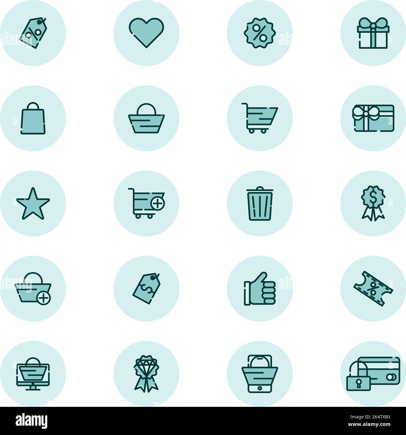 Shopping commercial, illustration, vector on a white background Stock ...