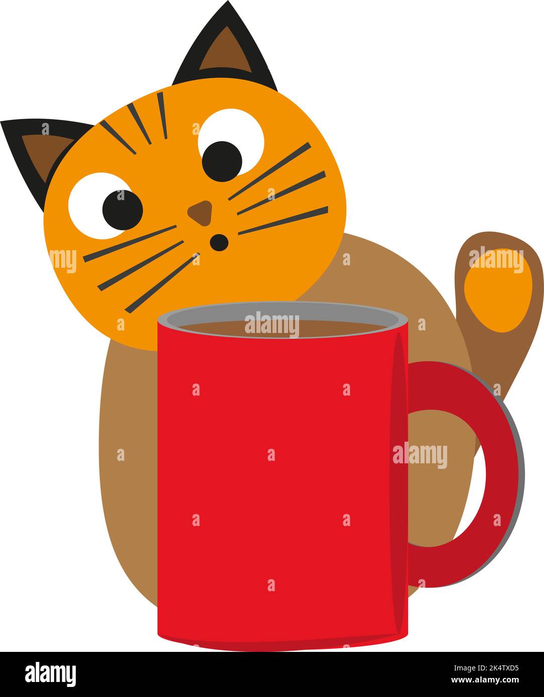 Little red cup Stock Vector Images - Alamy