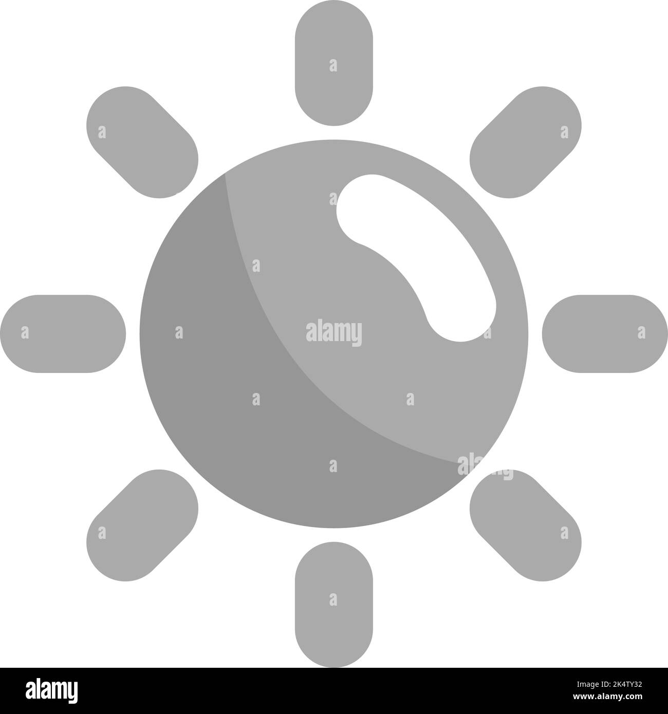 Sun energy, illustration, vector on a white background Stock Vector ...