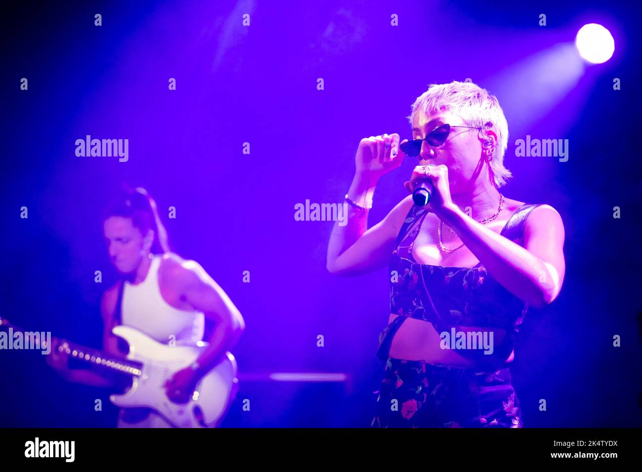 Poppy Ajudha perfoms at the Montreux Jazz Festival, on July 13, 2022 ...