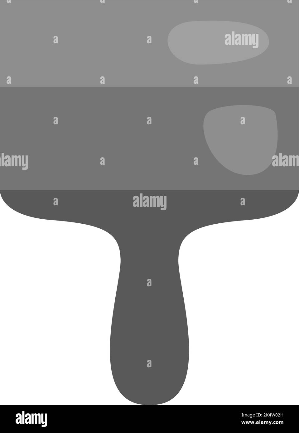 Construction wide putty knife, illustration, vector on a white ...